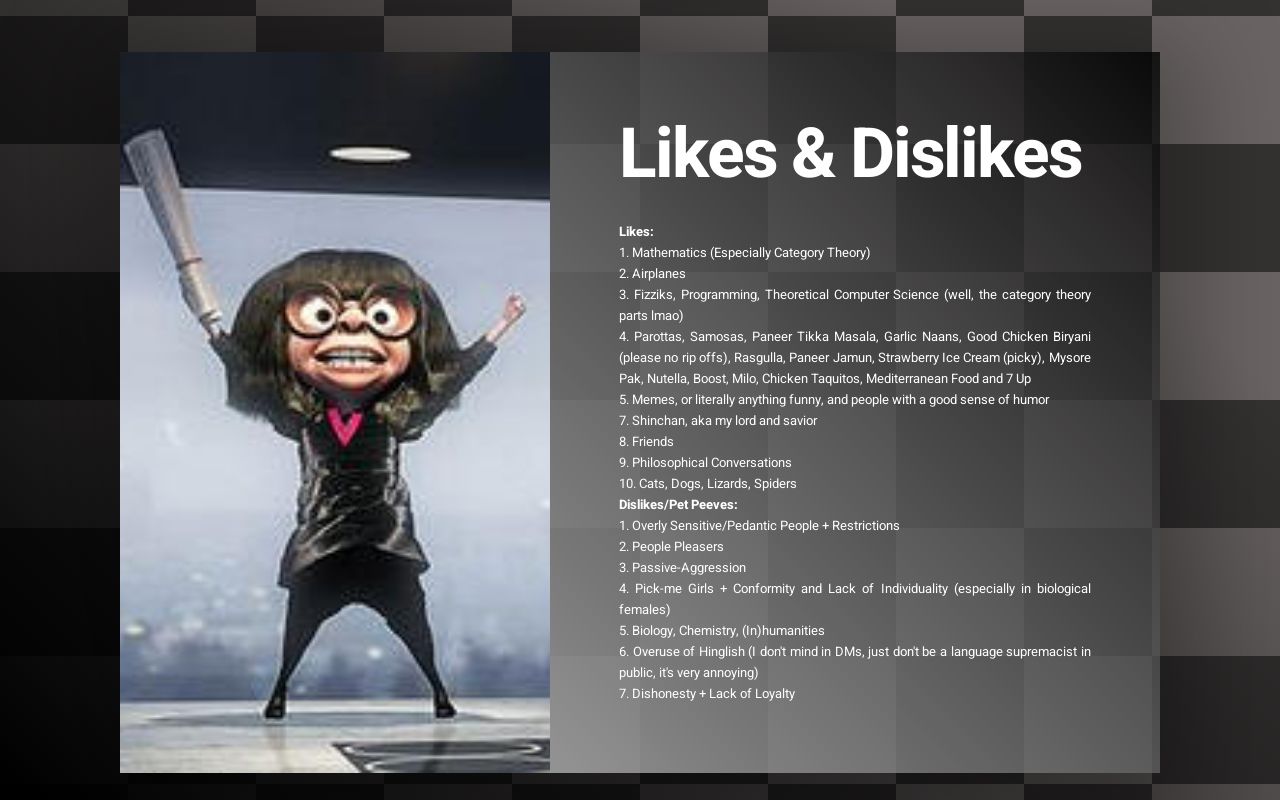 Likes & Dislikes